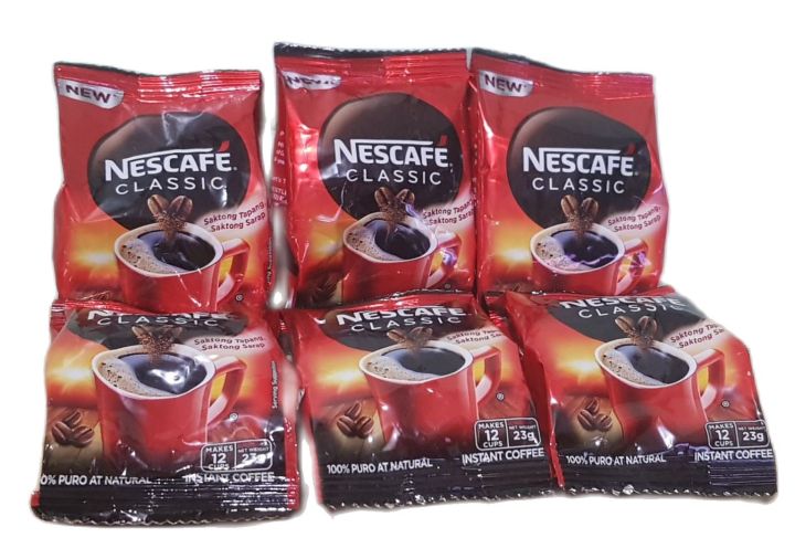 NESCAFE CLASSIC, Instant Coffee (6 packs x 20 grams) | Lazada PH
