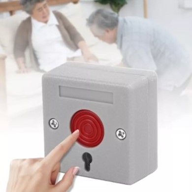 ปุ่มกดฉุกเฉินไฟอราม Panic Push Button With Key Resetปุ่มกดฉุกเฉิน เตือน ...