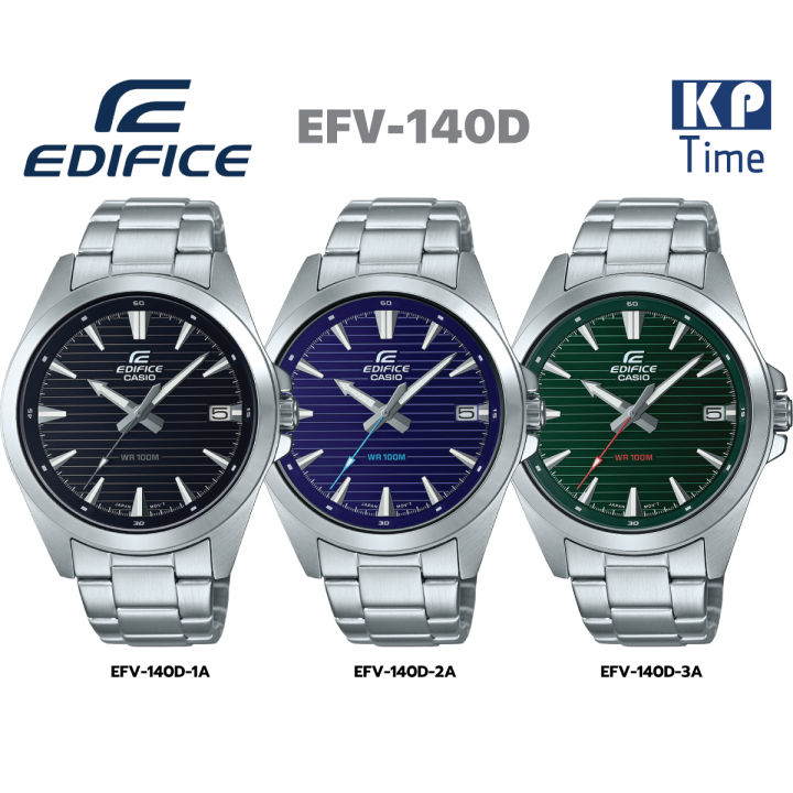 Casio Edifice นาฬิกาข้อมือผู้ชาย สายสแตนเลส รุ่น EFV-140D ของแท้ ประกัน ...