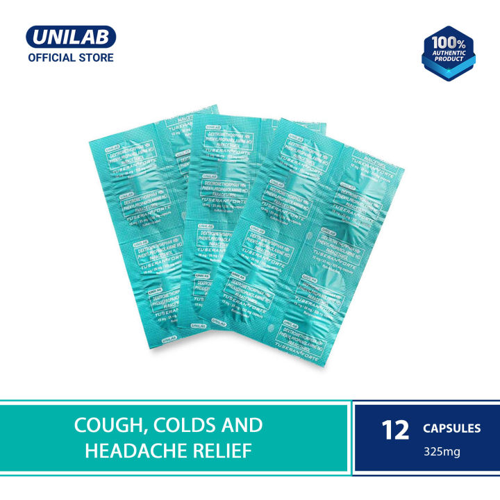 Unilab Tuseran Forte 12 Tablets - Medicine for Relief of Cough, Colds ...