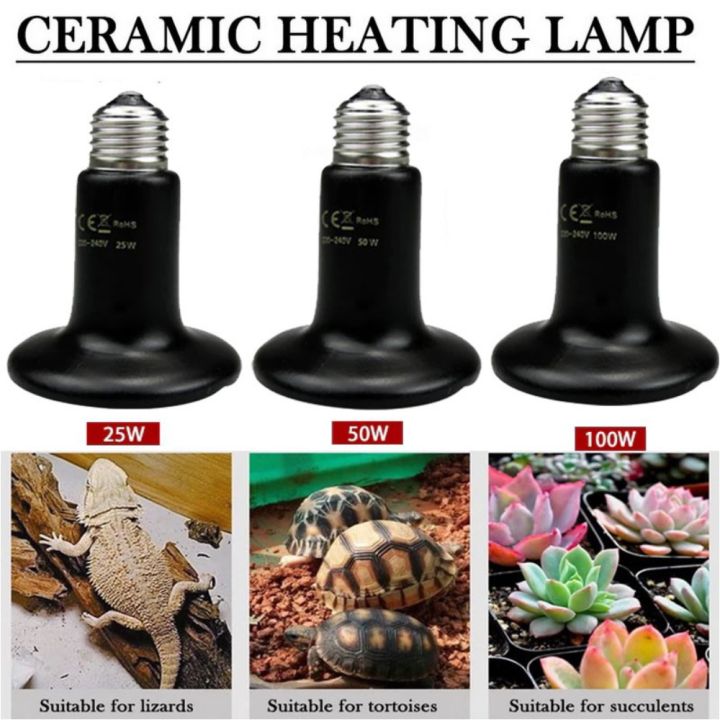 Tortoise Ceramic Heating Lamp Matte Heating Hibernation Heater Climbing ...