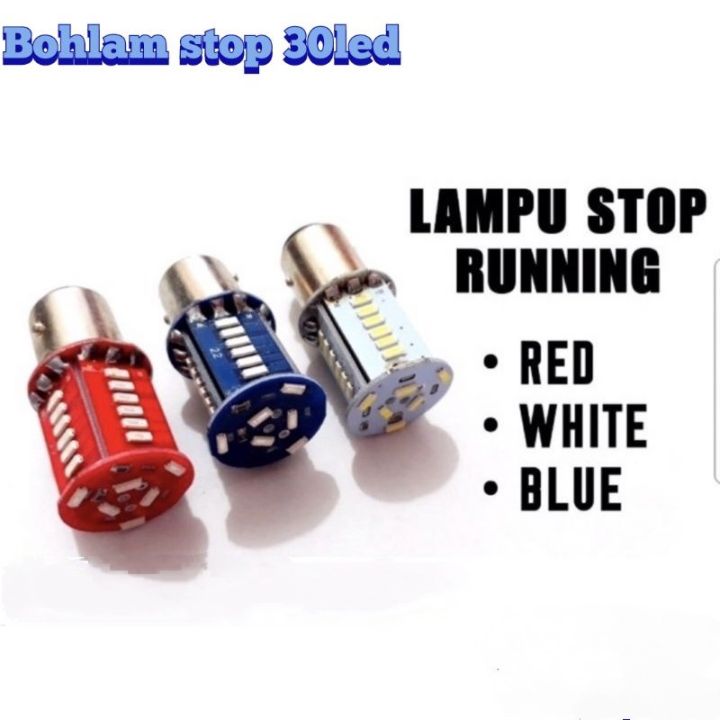 Brake led Lights 30 Eyes Blinking Car Motorcycle Foot 2 Stop Brake Rear ...