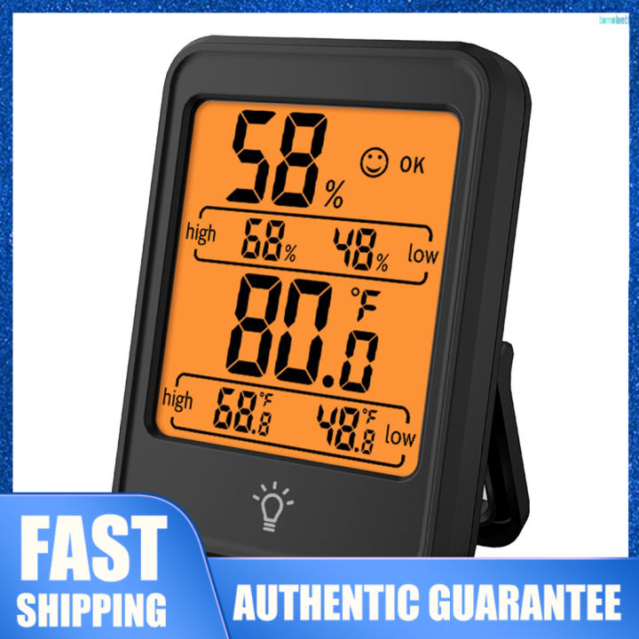Digital Hygrometer Thermometer Indoor Temperature and Humidity Gauge ...