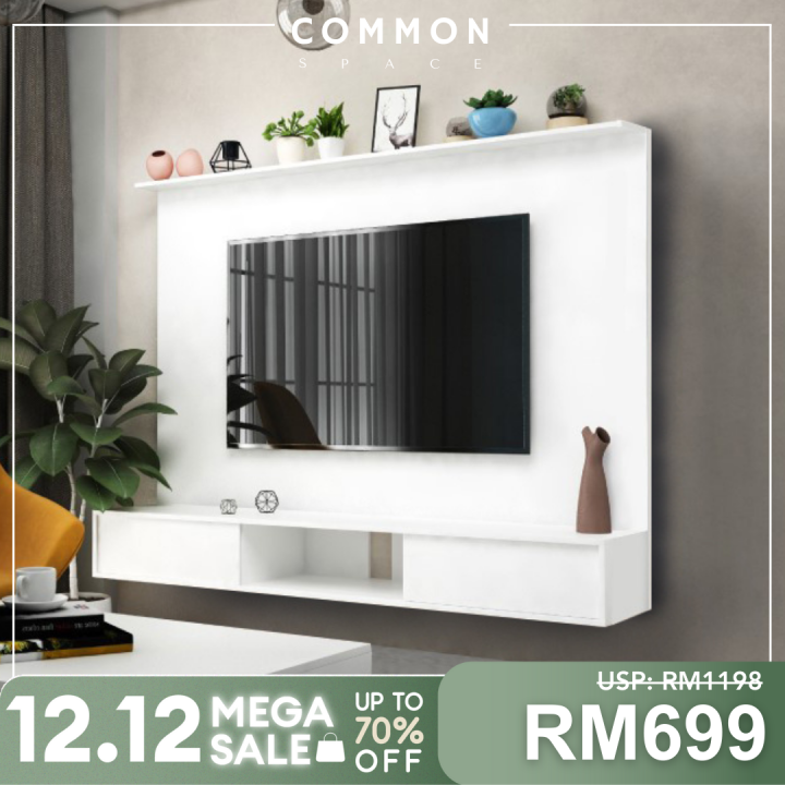 🔥 Free Install 🔥 Common Space Meun 6ft, 7ft TV Cabinet | Hanging ...