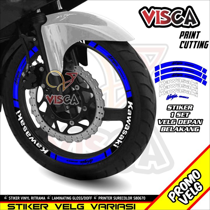 Stiker Velg List Velg Motor Stiker Velg Kawasaki Ninja 250 | Lazada ...