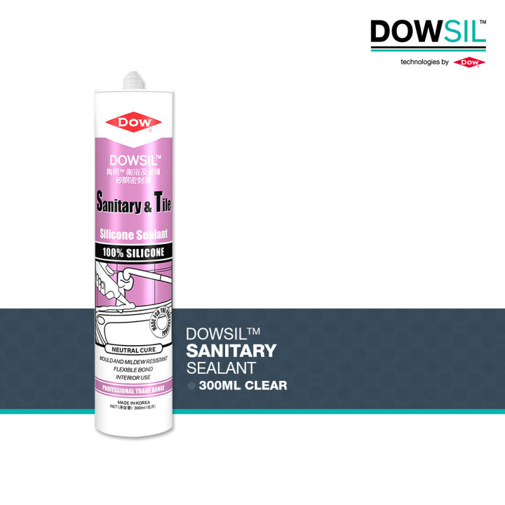 DOWSIL™ Sanitary and Tile Sealant (Translucent) (300ML) | Lazada PH