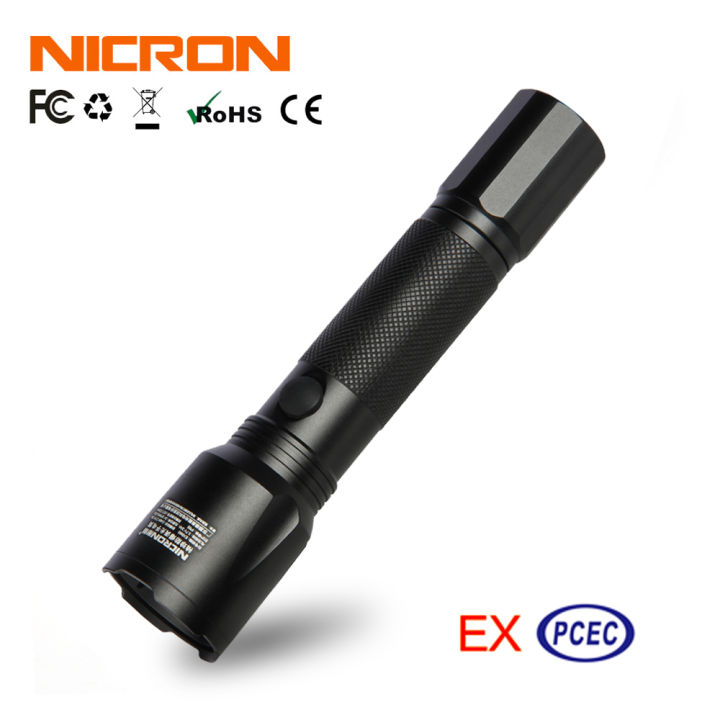 NICRON LED Flashlight EXB90 Re-chargeable Explosion-proof Flashlight ...