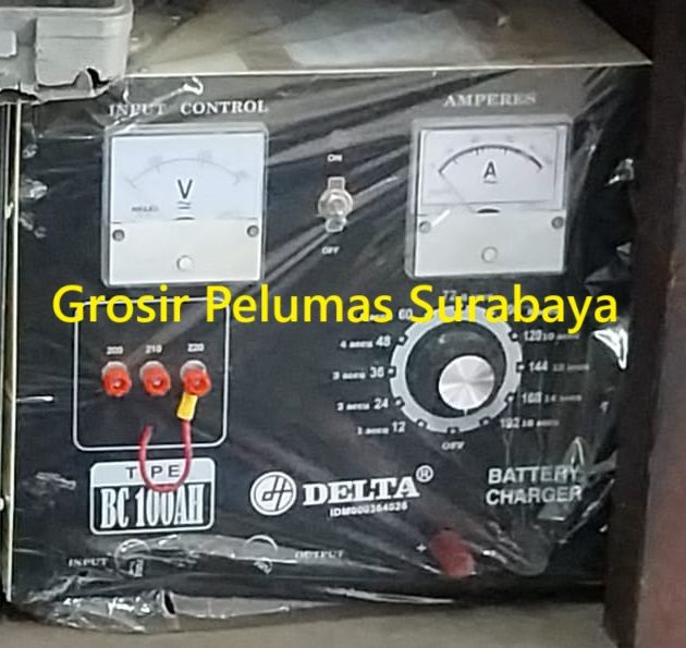 Termasuk Packing KAYU Battery Charger Aki Delta BC100AH Dt1100 ...
