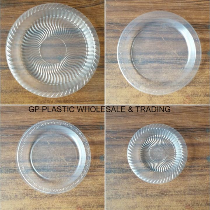 50PCS 6/7/9/10inci Pinggan Plastik Big Plate Disposable PP Plastic ...