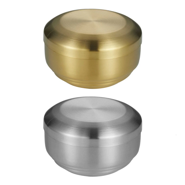 Double Walled Stainless Steel Rice Bowl With Lid To Keep Warm And ...