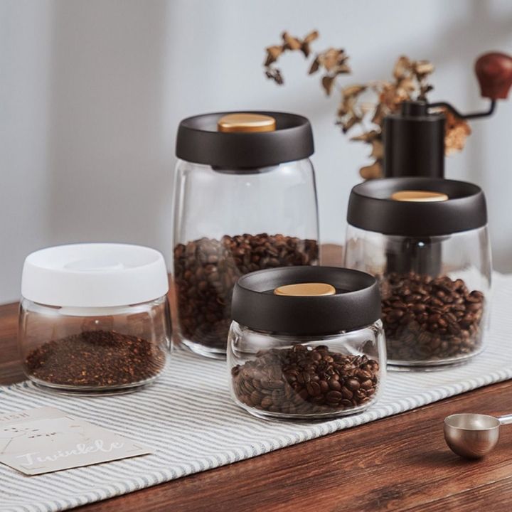 DETAILE Home Sugar Kitchen Glass Airtight Vacuum Sealed Tea Bottle ...