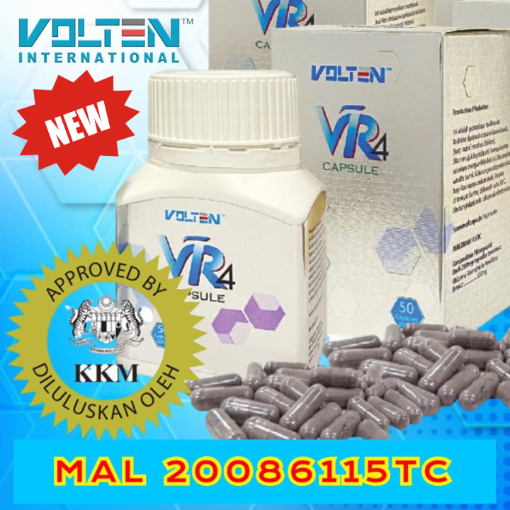 VR4 CAPSULE VOLTEN BLACK GINGER 100% ORIGINAL (50 capsules/bottle) | Lazada