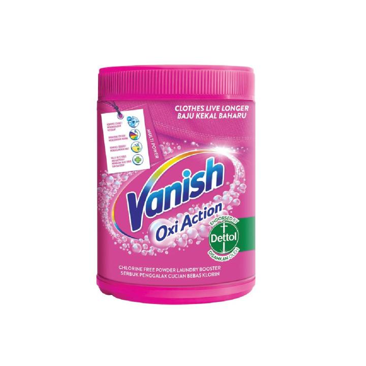 Vanish Pink Oxi Action Fabric Stain Remover Powder 500g | Lazada