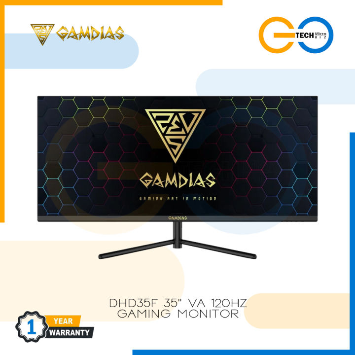 Gamdias Apollo DHD35F 35" 1440P 120Hz VA 1ms Ultrawide Gaming Monitor ...