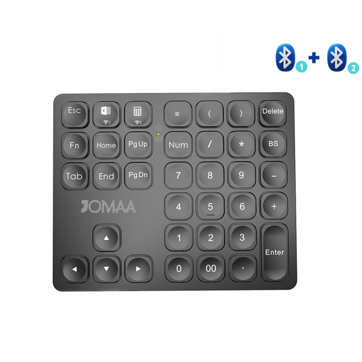 Wireless Bluetooth Numeric Keypad Rechargeable 36Keys Numpad for ...