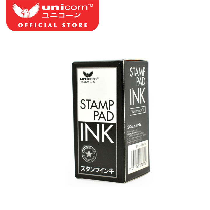 Unicorn U Stamp Pad Ink USI-30CC ( Blue / Black / Red ) | Lazada
