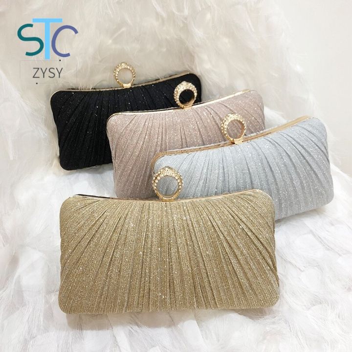 New Evening Bag Folded Handheld Bag Evening Dress Bag Women's Banquet ...