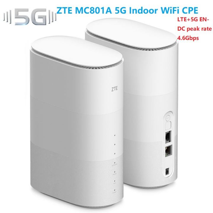 ZTE 5G CPE MC801A/1 WiFi 6 Router LTE 5G EN-DC peak rate 4.6Gbps Wi-Fi ...