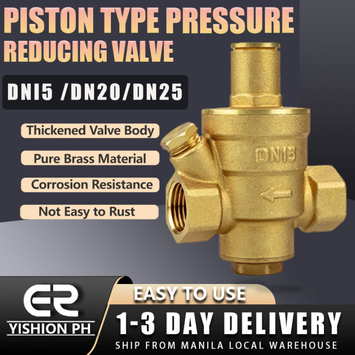 YISHION DN25 DN20 DN15 Thickened Brass Tap Water Pressure Reducing ...