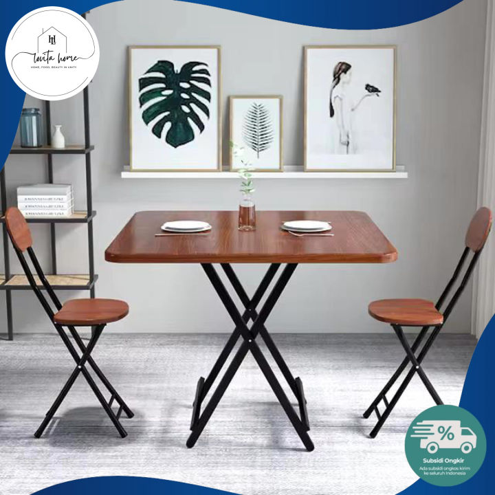 Meja Makan Minimalis Ukuran 80*80*75 / Meja Makan Besar / Dining Table ...