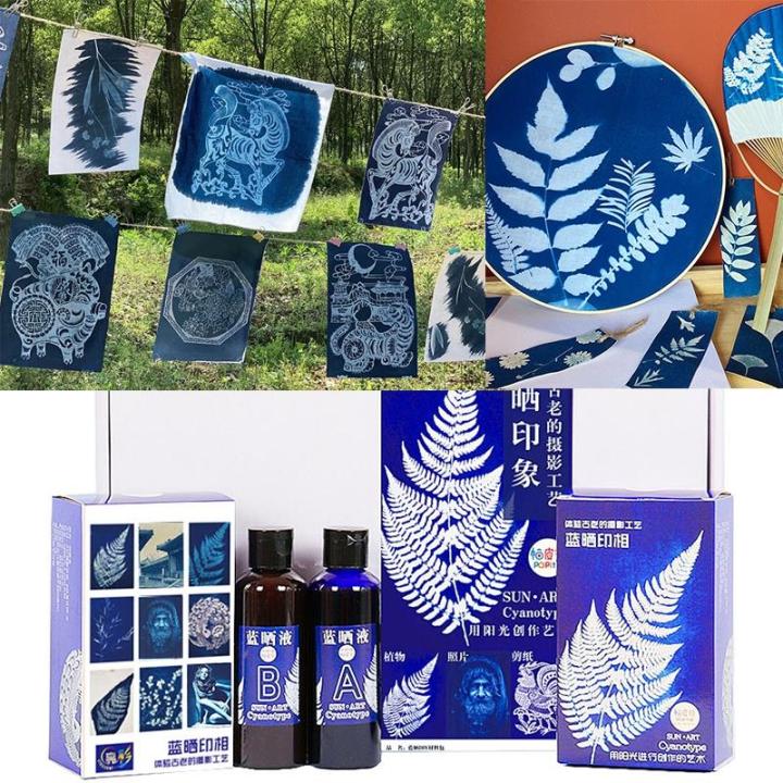 【New arrival】 Cyanotype Set Potassium Ferricyanide Cyanotype Printing ...