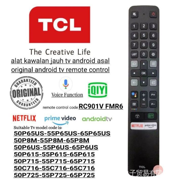 TCL Android TV remote control rc901v fmr6 | Lazada PH