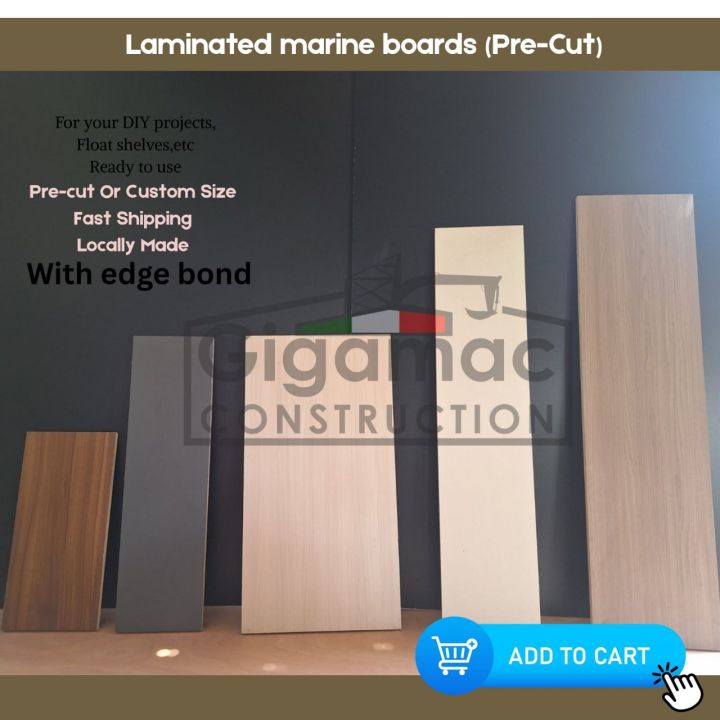 3/4" thk.Laminated Marine Boards Plywood Local with Edge Bond• Pre-Cut ...
