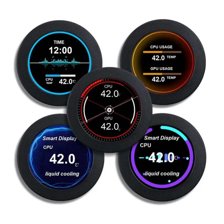 2.1 Inch IPS TYPE-C Disk Water-Cooled Intelligent Sub-Screen Chassis ...