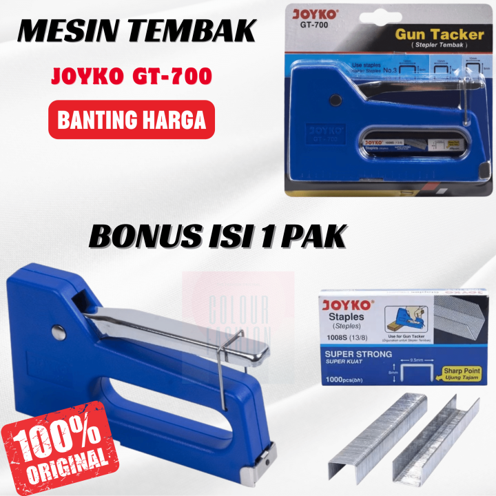 (BONUS ISI STAPLES 1 PAK !!) Stapler Tembak JOYKO / Gun taker Joyko gt ...
