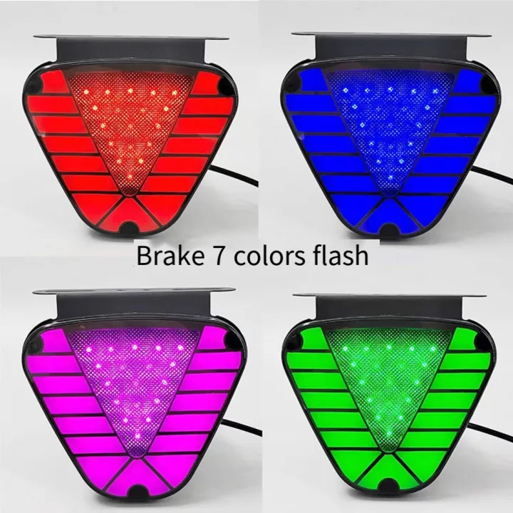 【New Shop Auto】 Energy Efficient RGB LED Triangle Tail Brake Light for ...