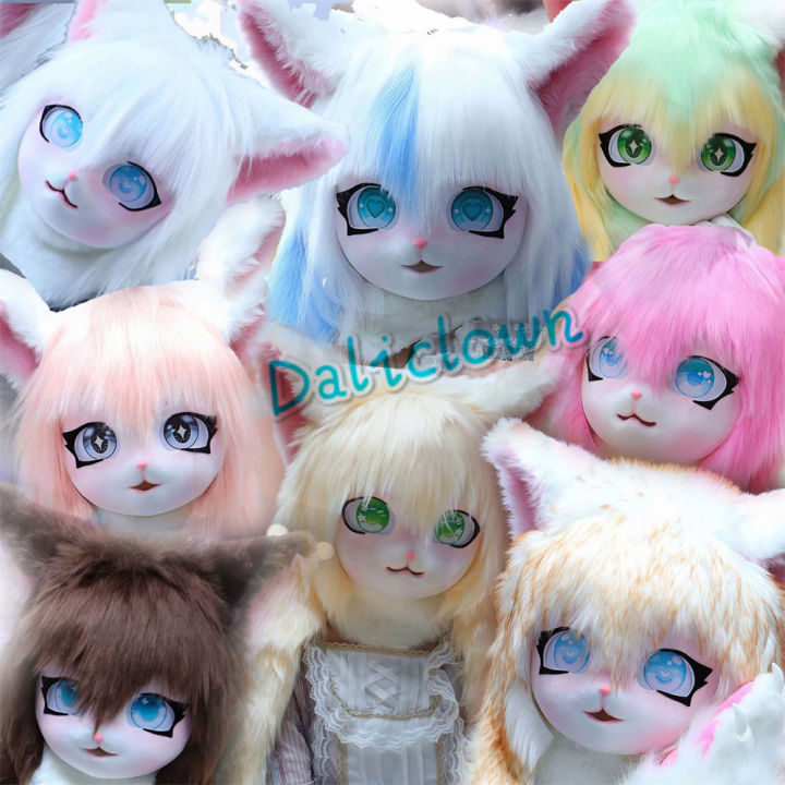 Kigurumi Fursuit Tai Nghe Lông Cosplay Trang Phục Kig Đầu Mặt Nạ Bàn ...