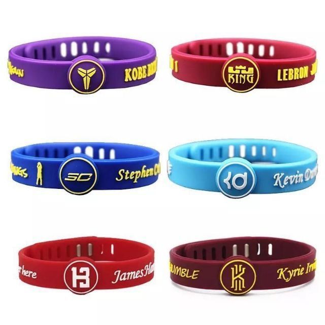 NBA Bracelet Basketball Silicone Adjustable Ball Team Logo Wristband ...