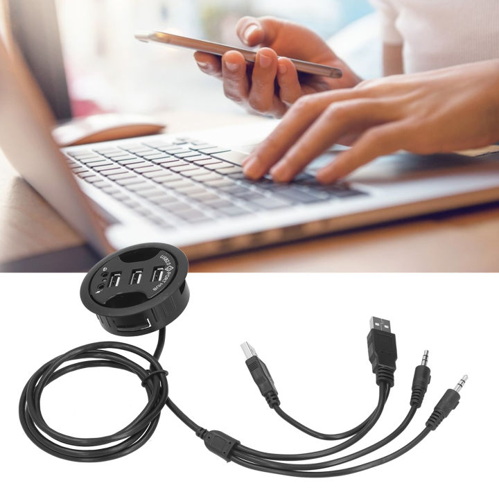 Desktop USB Splitter Practical Round HUB for General Purpose for ...
