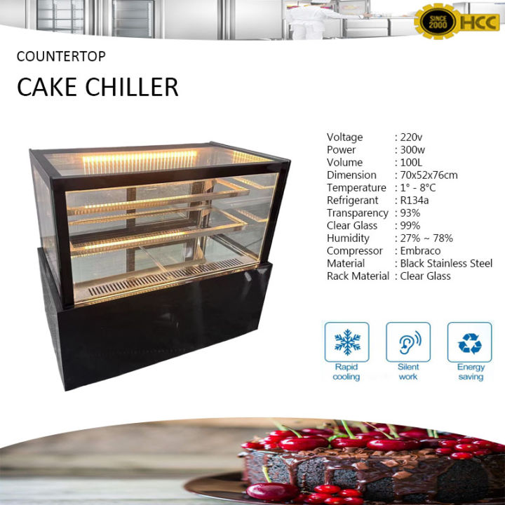Cake Display Showcase Chiller 100L Table Top Commercial Use | Lazada PH