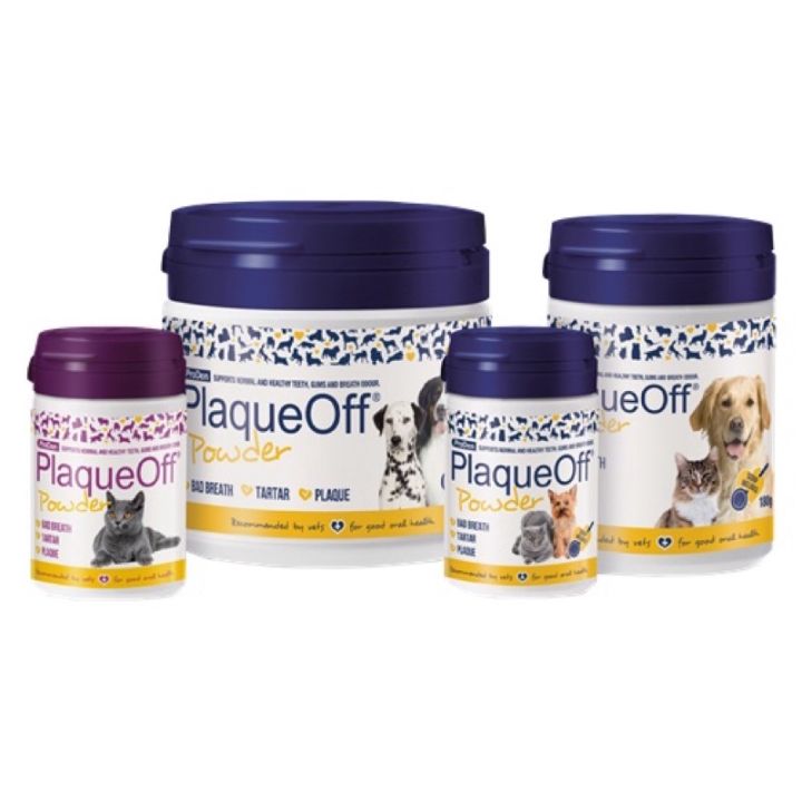 Plaque Off ผงโรยข้าวช่วยขัดหินปูน สุนัข และแมว ขนาด 10 กรัม และ 40 กรัม ...