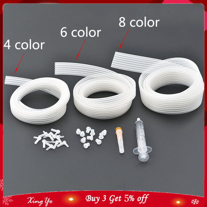 In Stock 1Meter 4 6 8 color ciss line Ink tube inktube pvc pipeline ...