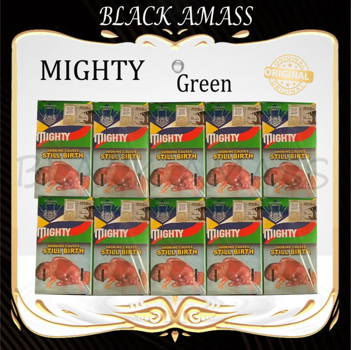 Mighty flag Green Embroidery Printing Original per rem Mlghty ...