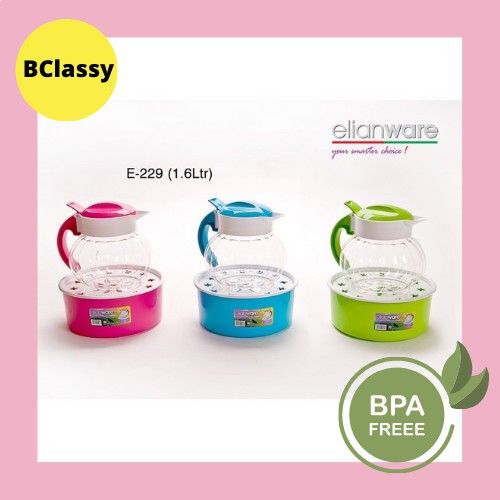 Elianware Clear Transparent 1.6Ltr Hand Washing Pot with Tray Kole ...