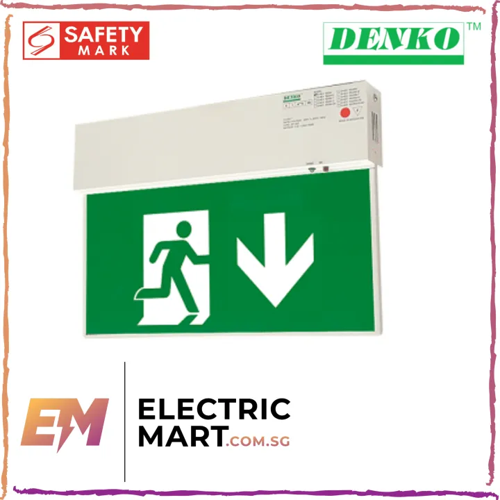 Denko EmEx 1602M-RM LED Slim Emergency Exit Light (Running Man ...
