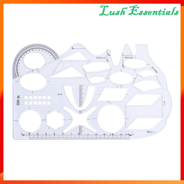 Essentials Penggaris Geometri Multi Fungsi Pembelajaran Penggaris Lunak ...