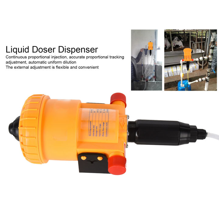 G3/4 ด้ายภายนอกปุ๋ยเคมี Injector 0.2‑2% Liquid Doser Dispenser ปุ๋ย Dosing Pump สำหรับฟาร์ม ...