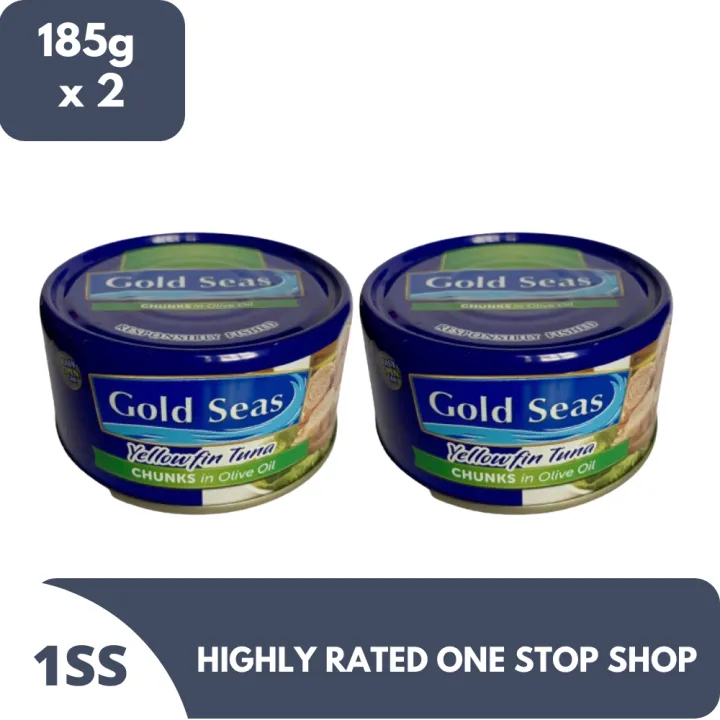 Gold Seas Yellowfin Tuna Chunks in Olive Oil 2 x 185g | Lazada PH