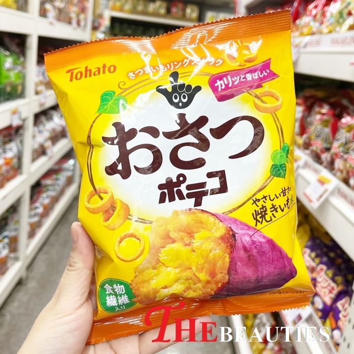 Tohato Osatsu Poteco Sweet Potato Flavour 65 G. มันหวานญี่ปุ่นอบกรอบ ทำ ...