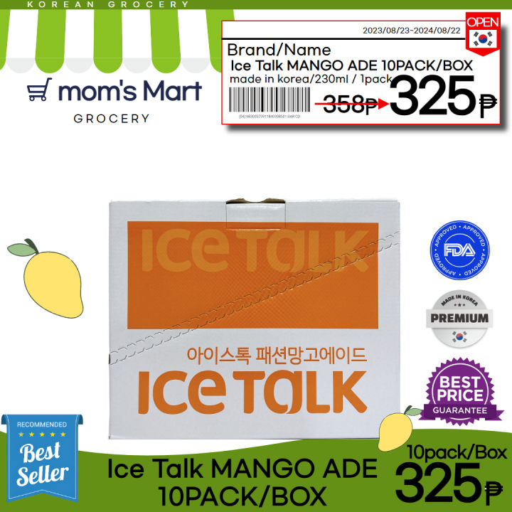 ICE TALK KOREAN POUCH DRINKS - 1PACK/10PCS | Lazada PH