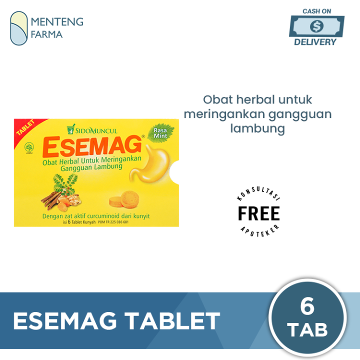 Esemag 6 Tablet - Membantu Meredakan Gangguan Lambung | Lazada Indonesia