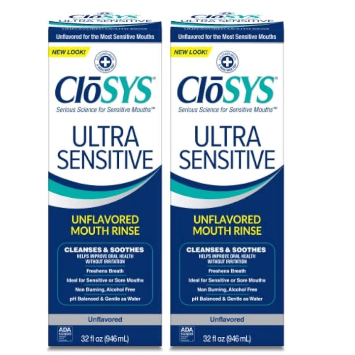 [PRE-ORDER] CloSYS Ultra Sensitive Mouthwash, 32 Ounce (Pack of 2 ...