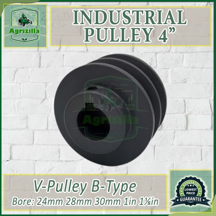 V Pulley B Type - 4 inches x Bore: 24mm 28mm 30mm 1in 1⅛in | Lazada PH