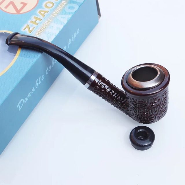 Cangklong Pipa Rokok Zhaofa ZF-902 ukiran motif kayu | Lazada Indonesia