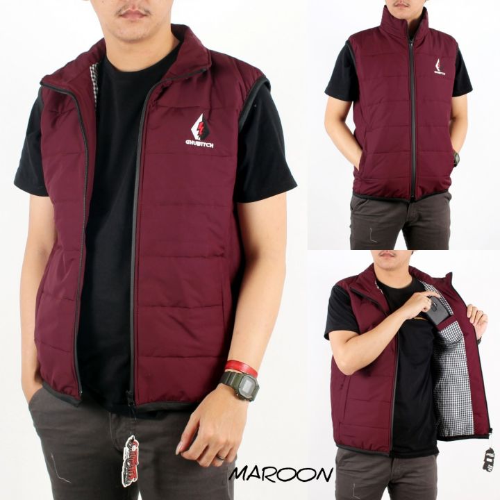 Jaket Pria Model Rompi Parasut Busa/rompi/ Rompi Motor Keren/Jaket ...
