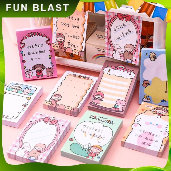 80 sheets Cute Sticky Note Pads Memo Paper Post It Stationery Office ...